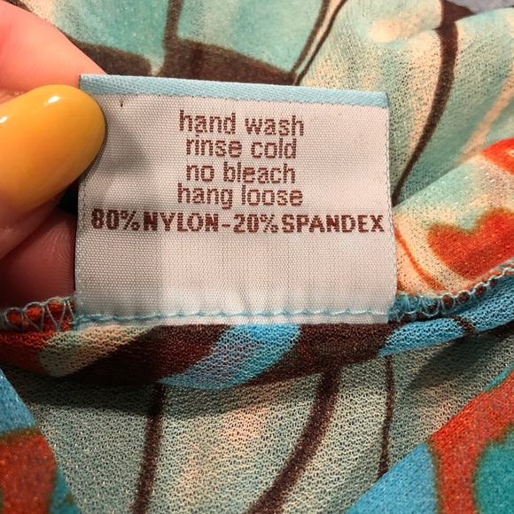 Letarte | Swim | Letarte Sheer Bathing Suit Coverup Gorgeous Print ...